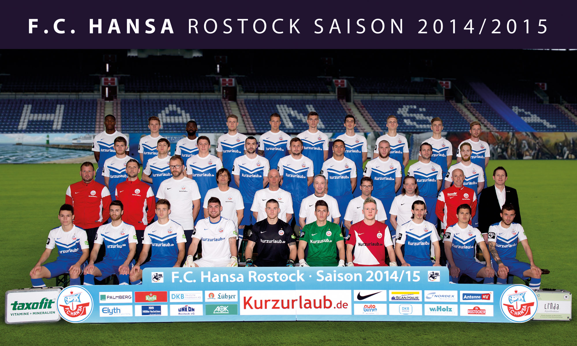 Mannschaftsfoto des FC Hansa Rostock 2014/2015 » hansanews.de