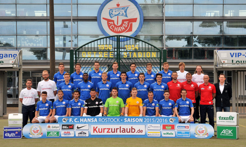 Mannschaftsfoto des FC Hansa Rostock 2015/2016 » hansanews.de